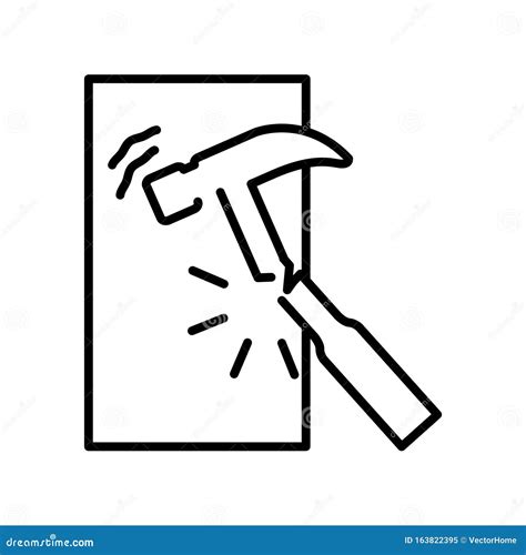 Indestructible Icon Vector Line Illustration 163822411