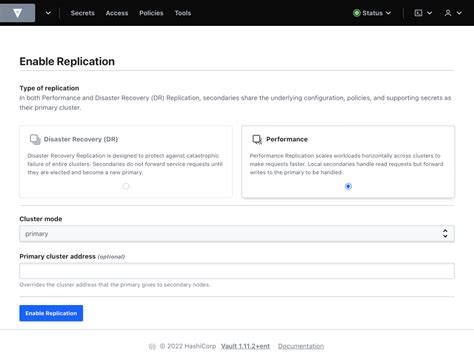 ui bug in enable replication page · issue 16604 · hashicorp vault · github