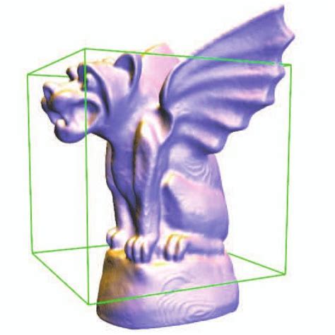 Left Original Model And Its Global Bounding Space While Magnifying