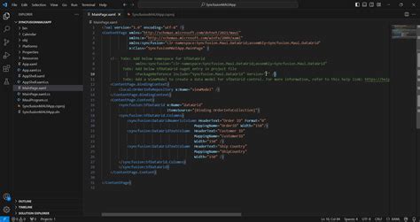 Code Snippets For NET MAUI Extension Visual Studio Code Syncfusion