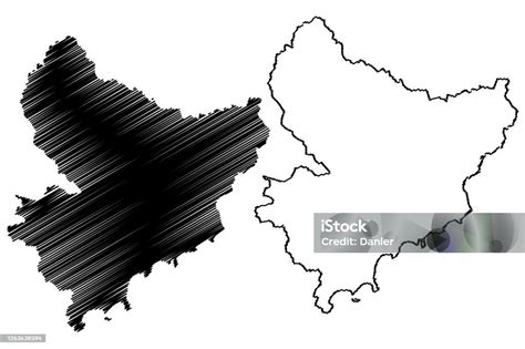 알프스마리타임스부 지도 벡터 일러스트레이션 낙서 스케치 알프스 해양지도 지도에 대한 스톡 벡터 아트 및 기타 이미지 Istock