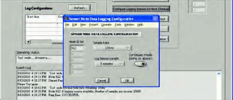 Data Logging Configuration Window Download Scientific Diagram