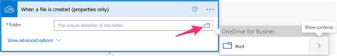 Power Automate Onedrive For Business When A File Is Created Properties Only Trigger