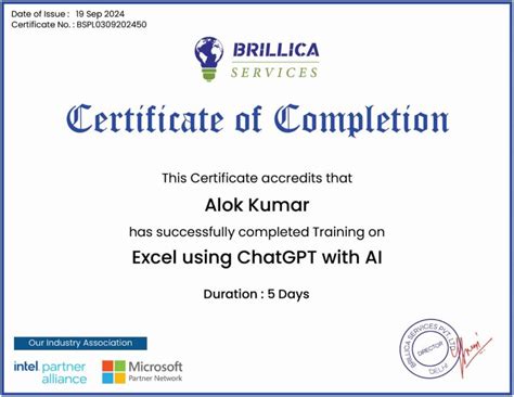 Alok Kumar On Linkedin Excel Chatgpt Brillica Services Vikash
