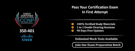 Ccnp 350 401 Cisco Certified Network Professional Certification Exam Preparation Class Fee