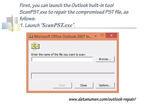 2 ways to fix outlook error the file xxxx pst is not a personal