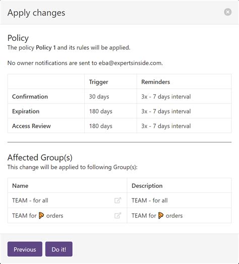 Groups Easylife 365 Docs