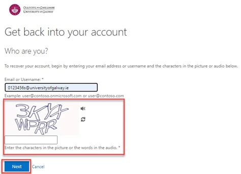 Reset Password University Of Galway