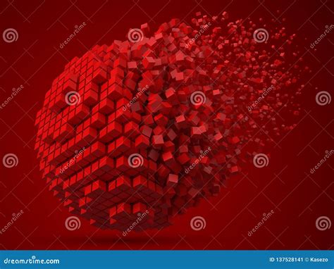 Spherical Data Cloud Visualization 3d Big Data Scientific Processing Futuristic Hud Or Ui