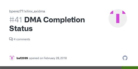 Dma Completion Status · Issue 41 · Bperez77xilinxaxidma · Github