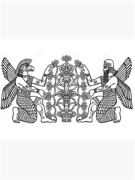 Ningishzida Thoth And Ea Enki Assyrian Dieties Sticker By Suzierae1977 Redbubble