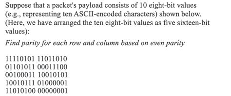 Solved Suppose That A Packets Payload Consists Of 10