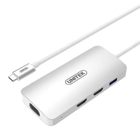 Chuyên cung cấp dây Cáp chuyển đổi USB3 1 Type C Aluminium Multi Port Hub với nguồn chính hãng