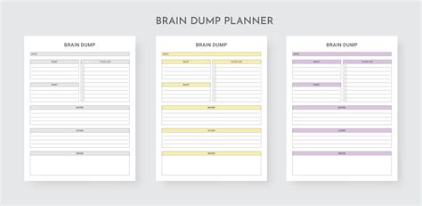 Brain Dump Planner Thought Organizer Brainstorming Notebook 18889149