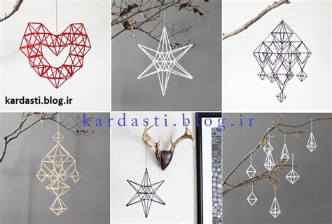 آموزش درست کردن آویز تزئینی اتاق خواب با نی آموزش کاردستی های تزئینی