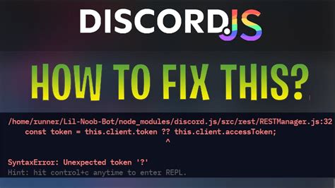 How To Fix This Discordjs In 1 Minute Part 2 Youtube
