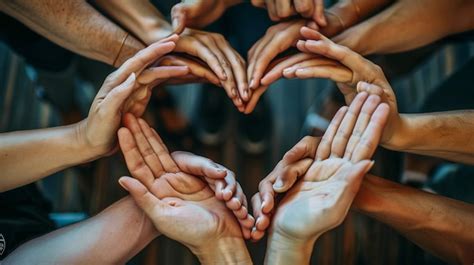 Hands Making A Heart Shape With Their Hands Making A Heart Shape Premium Ai Generated Image