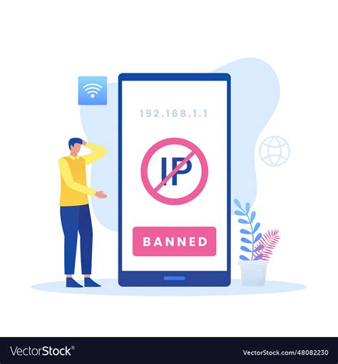 Ip Address Concept Royalty Free Vector Image VectorStock