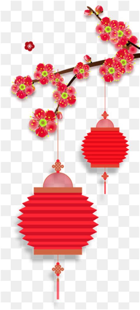 【新年梅花灯笼素材】免费下载新年梅花灯笼图片大全千库网png
