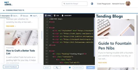 Hemanth Kumar A On Linkedin Ccbp Nxtwave Day3 Codingtasks Html Css Bootstrap