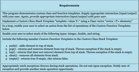 Solved Requirements This Program Demonstrates Custom Class