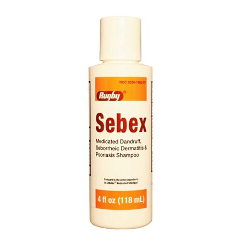 Rugby Sebex Shampoo Salicylic Acid 2 Blue 118ml Upc 305361962975