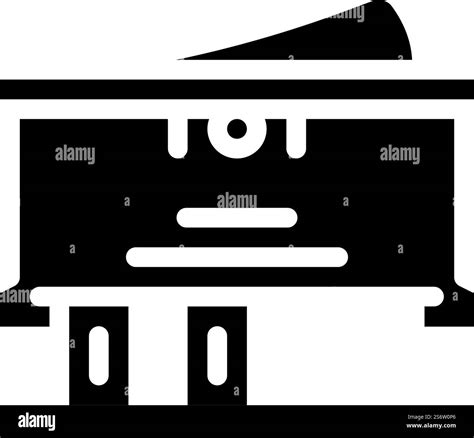 Single Pole Single Throw Switch Glyph Icon Vector Single Pole Single Throw Switch Sign