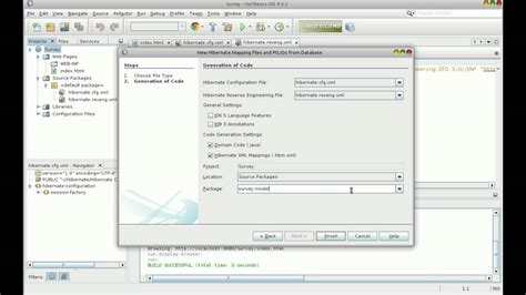 Preparing Database Interface Using Hibernate In Netbeans Youtube