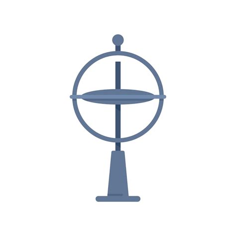 Premium Vector Gyroscope Model Icon Flat Vector Accelerometer Sensor Phone Mobile Momentum