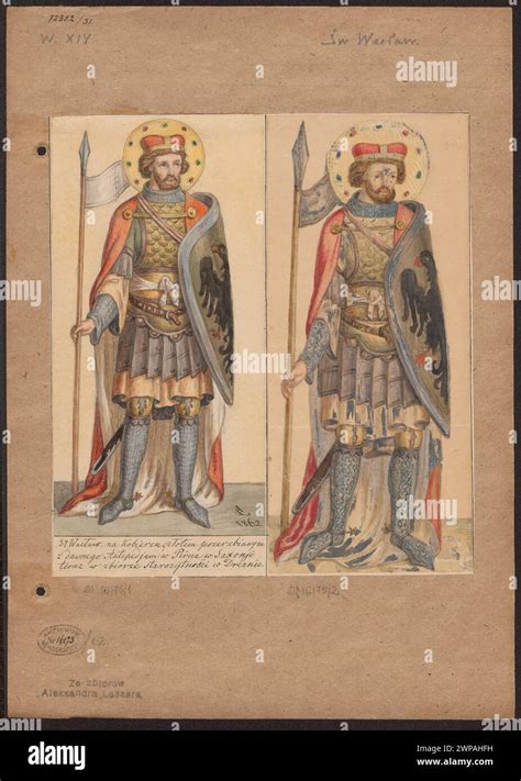 Duplicate Of Previous Drawing By Aleksander Lesser Depicting Saint