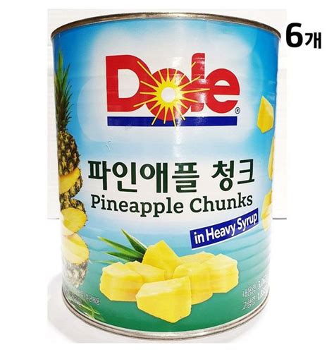 Rgo4m9rt 파인캔 청크 돌 3k X6 파인애플깡통 통조림 티몬