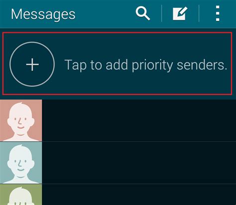 Sms Make Tap To Add Priority Senders Disappear Android