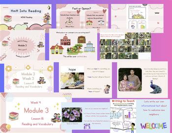 HMH Module Into Reading Inspired Reading And Writing Slides TPT