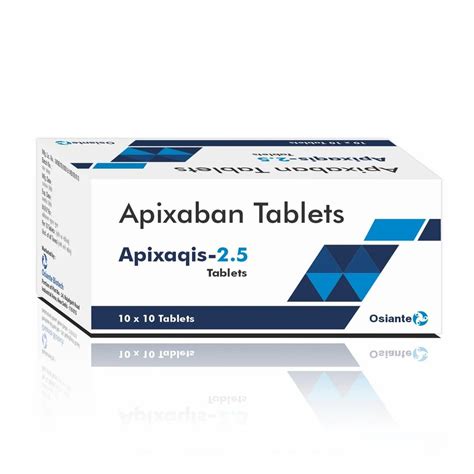 Apixaban 2 5 Mg Tablet At ₹ 1271 Box In New Delhi Id 2850666289812