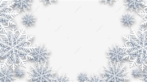 Christmas Winter Snowflake Border Three Dimensional Light Blue Christmas Winter White Png