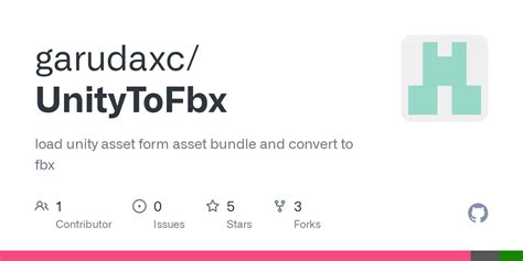 GitHub Garudaxc UnityToFbx Load Unity Asset Form Asset Bundle And Convert To Fbx