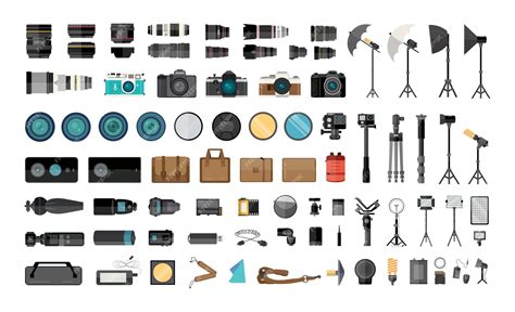 Premium Vector Vector Illustration Of Photography Elements Collection