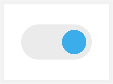Active Toggle Button UI Element Template Editable Isolated Vector Dashboard Component Flat