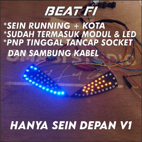 Jual Led Stoplamp Running Terbaru Beat Fi Full Setting Apk 20 Mode
