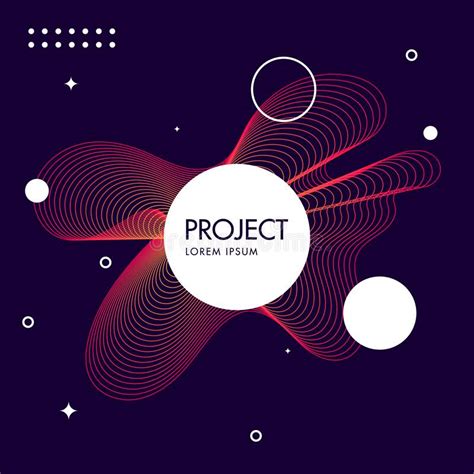 Vector Abstract Background With A Colored Dynamic Waves Line And