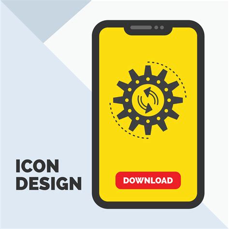 Management Process Production Task Work Glyph Icon In Mobile For