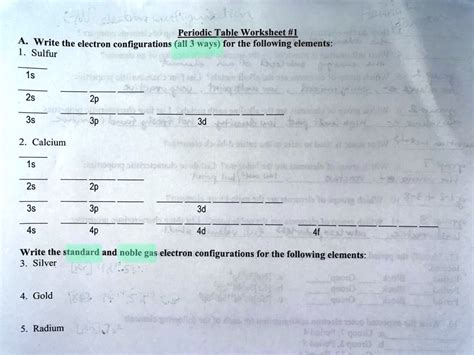 Sulfur Electron Configuration 3d