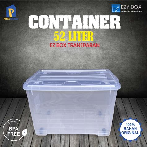 Jual Storage Box Multifungsi Box Container 52 L Transparan Shopee Indonesia