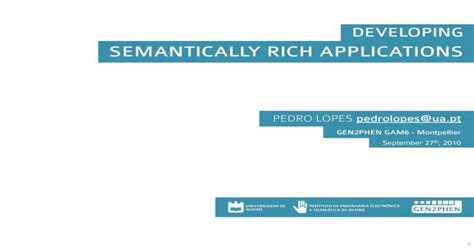 Pdf Developing Semantically Rich Applications Dokumentips