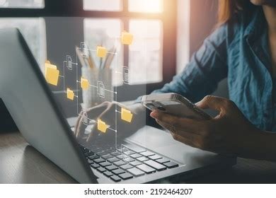Document Management System Concept Business Woman Stock Photo Shutterstock