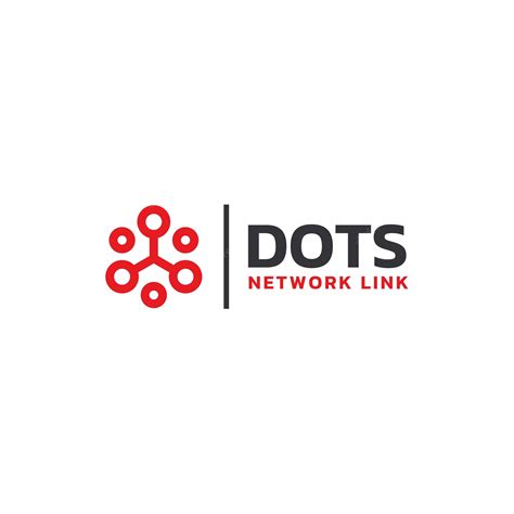 Premium Vector Modern Digital Dots Link Network Connection Logo Design