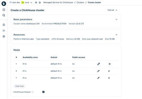 Clickhouse® Database Managed Service Nebius Israel Services