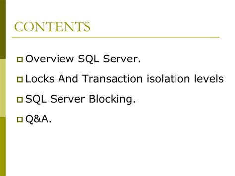 Sql Server Blocking Analysis Ppt
