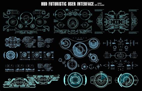 Premium Vector Futuristic Virtual Graphic Touch User Interface Hud Dashboard Display Virtual