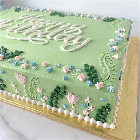 Simple Birthday Sheet Cake